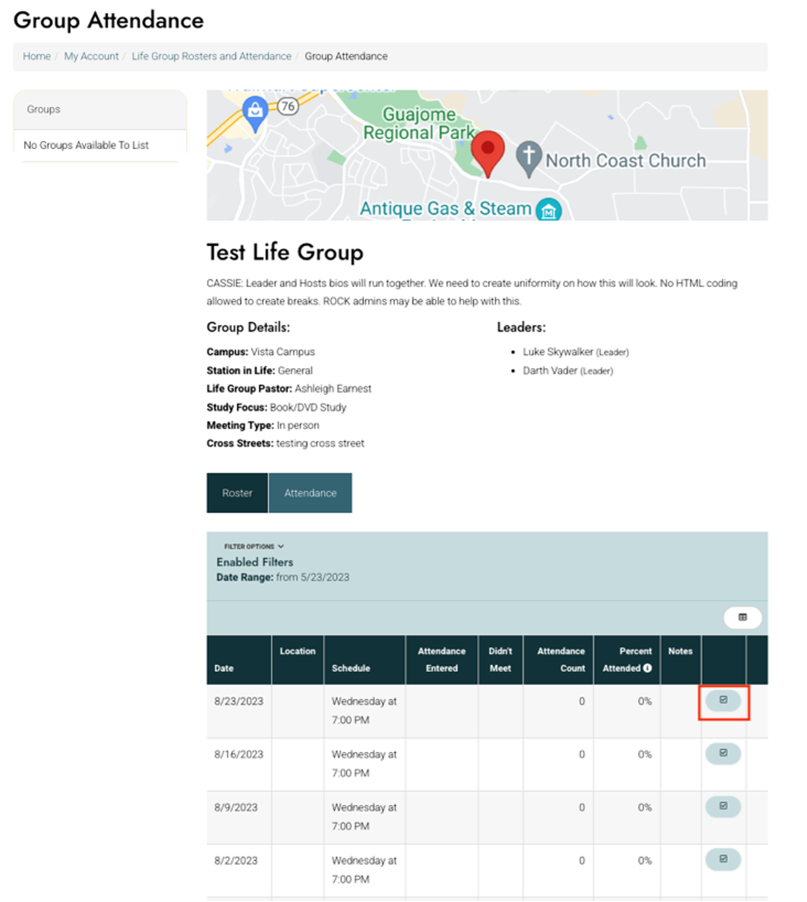How to Post Attendance – Life Groups – A Ministry of North Coast Church